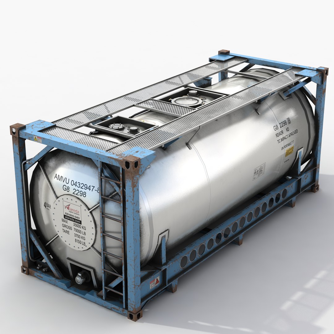 3D tank container model - TurboSquid 1227073