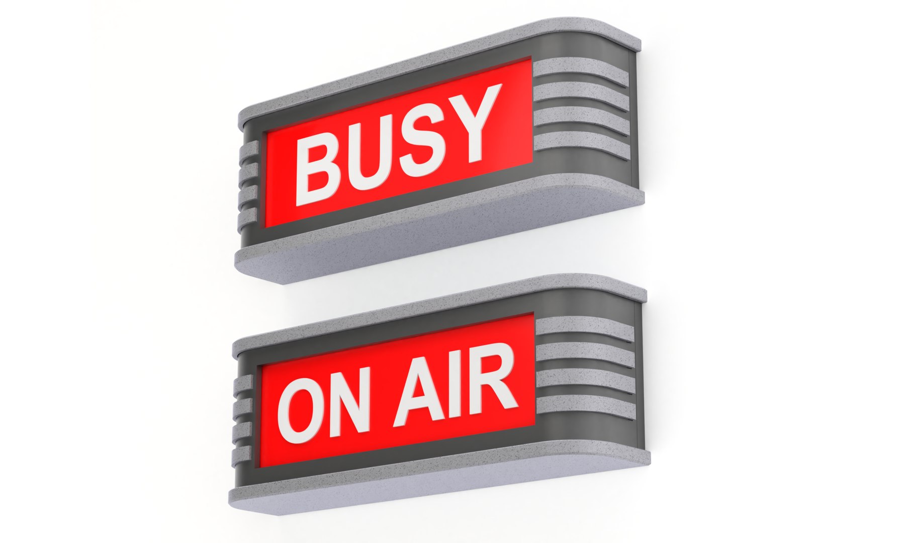 Printable Vintage On Air Sign Model - TurboSquid 2062989