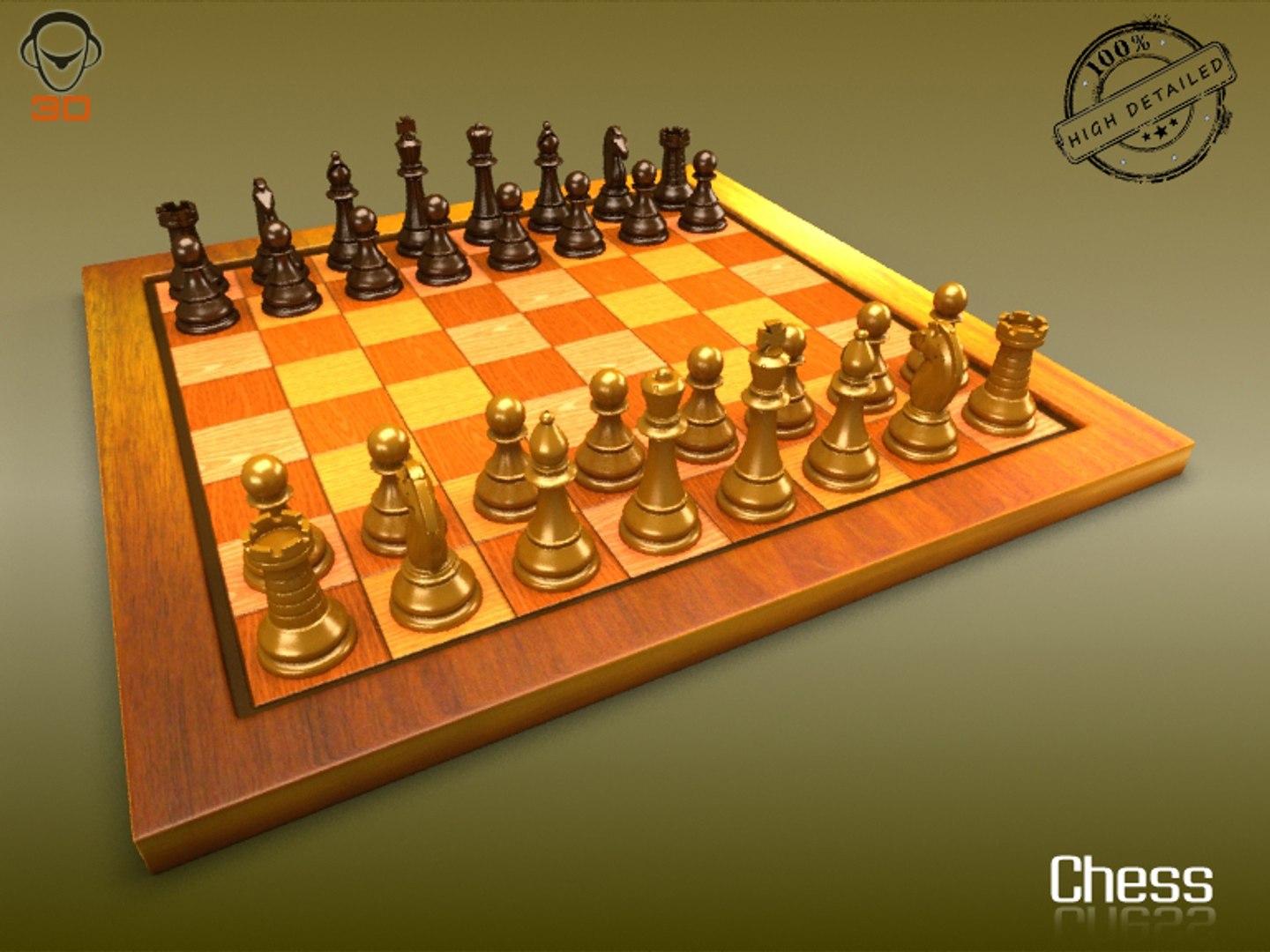 max realistic chess board