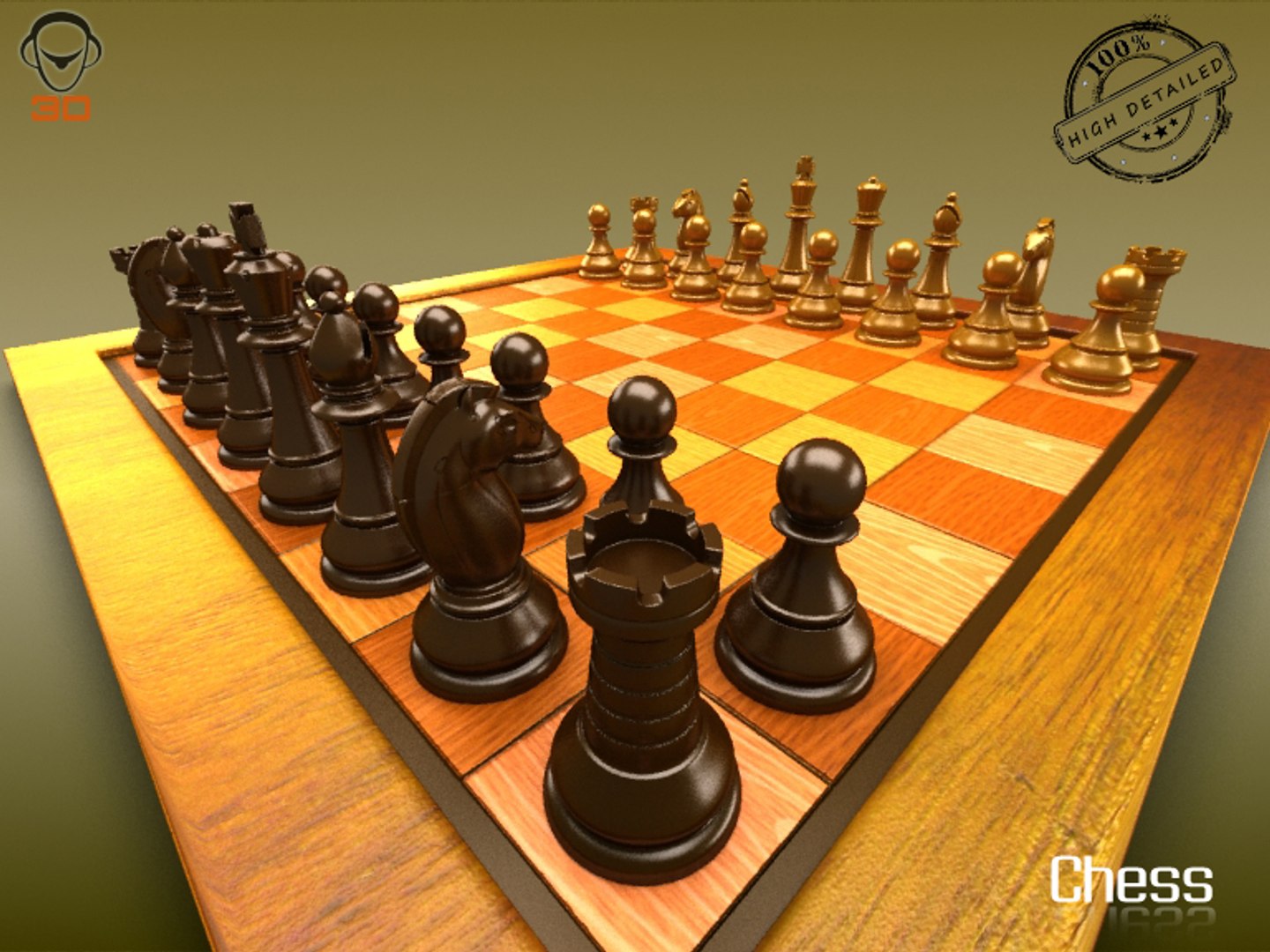 max realistic chess board