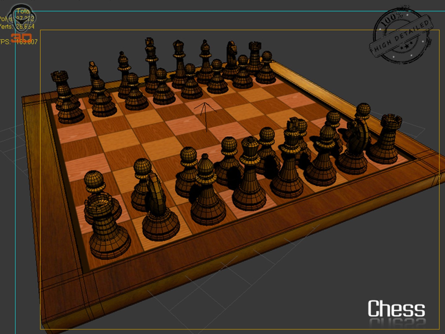 max realistic chess board