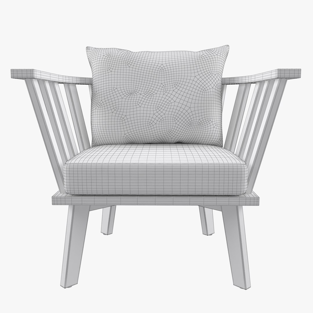 3D Dean Wooden Chair Model - TurboSquid 1910914