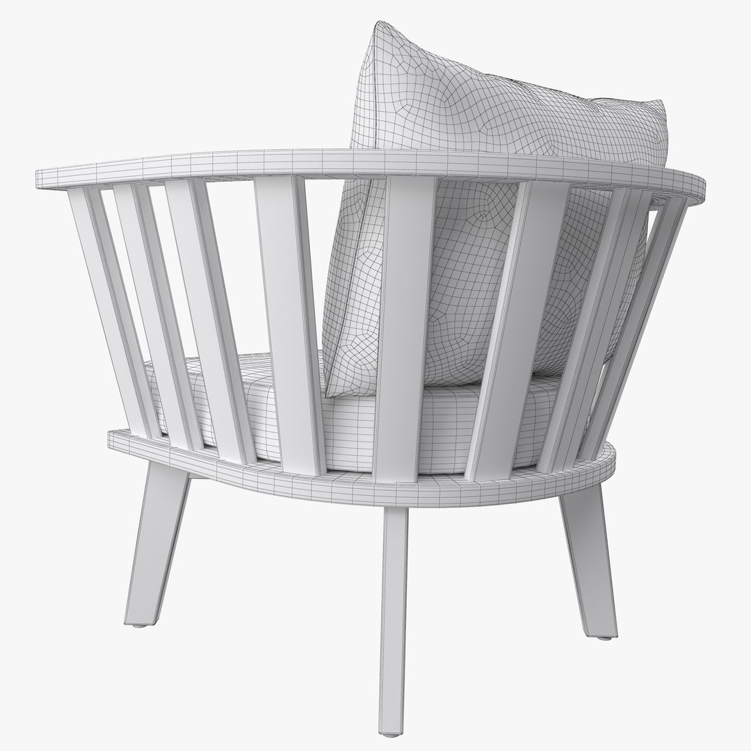 3D Dean Wooden Chair Model - TurboSquid 1910914