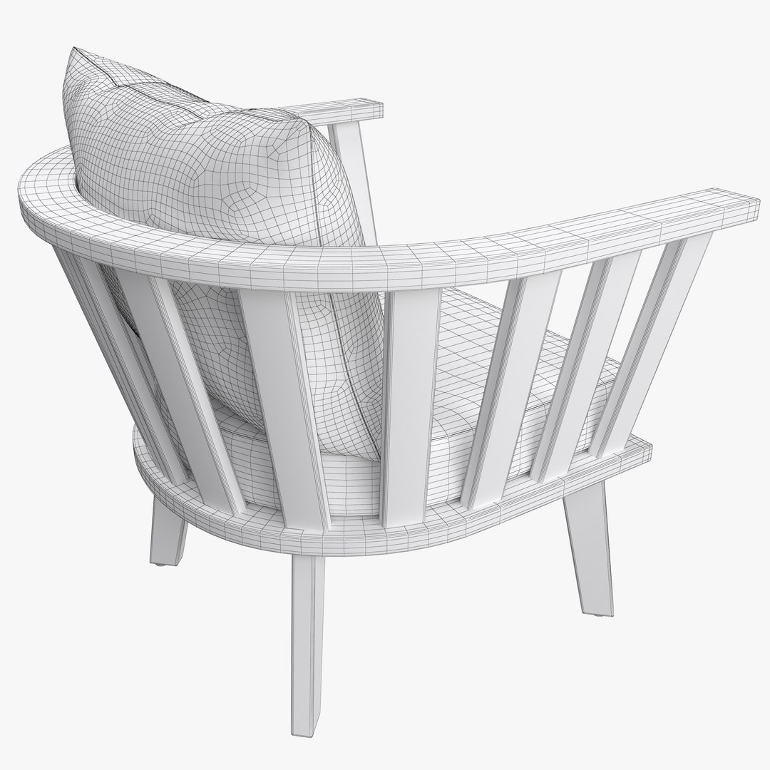 3D Dean Wooden Chair Model - TurboSquid 1910914