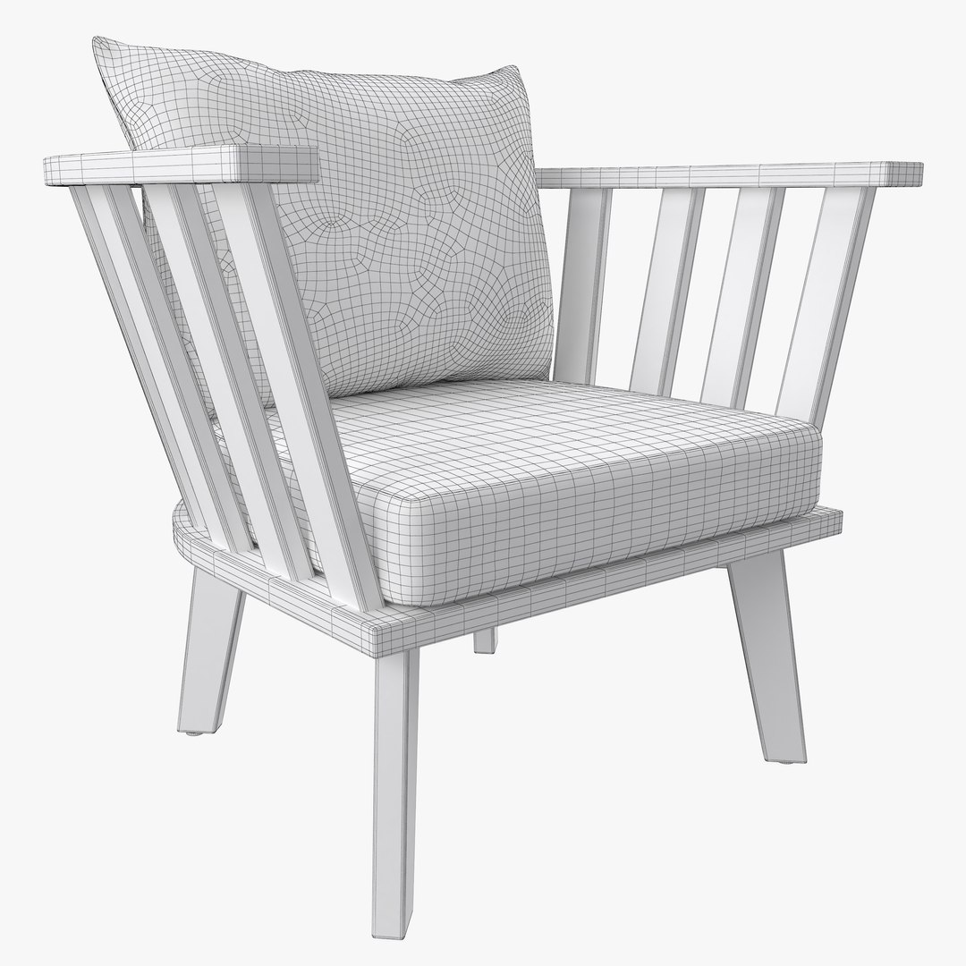 3D Dean Wooden Chair Model - TurboSquid 1910914