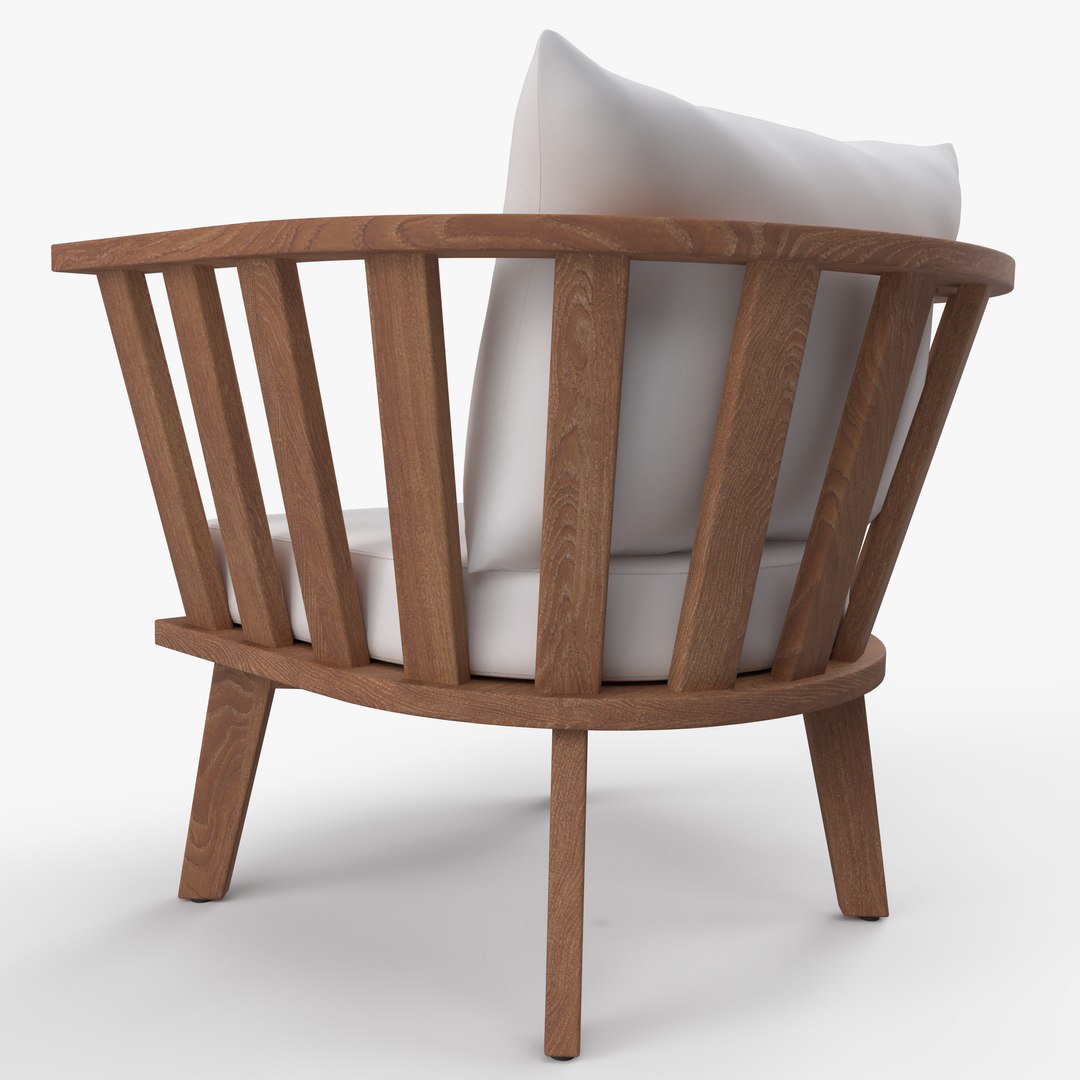 3D Dean Wooden Chair Model - TurboSquid 1910914