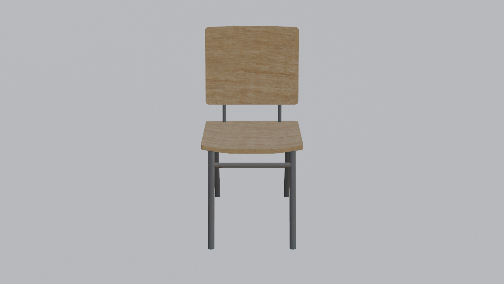 High Poly Retro School Chair 3D Model - TurboSquid 1786200