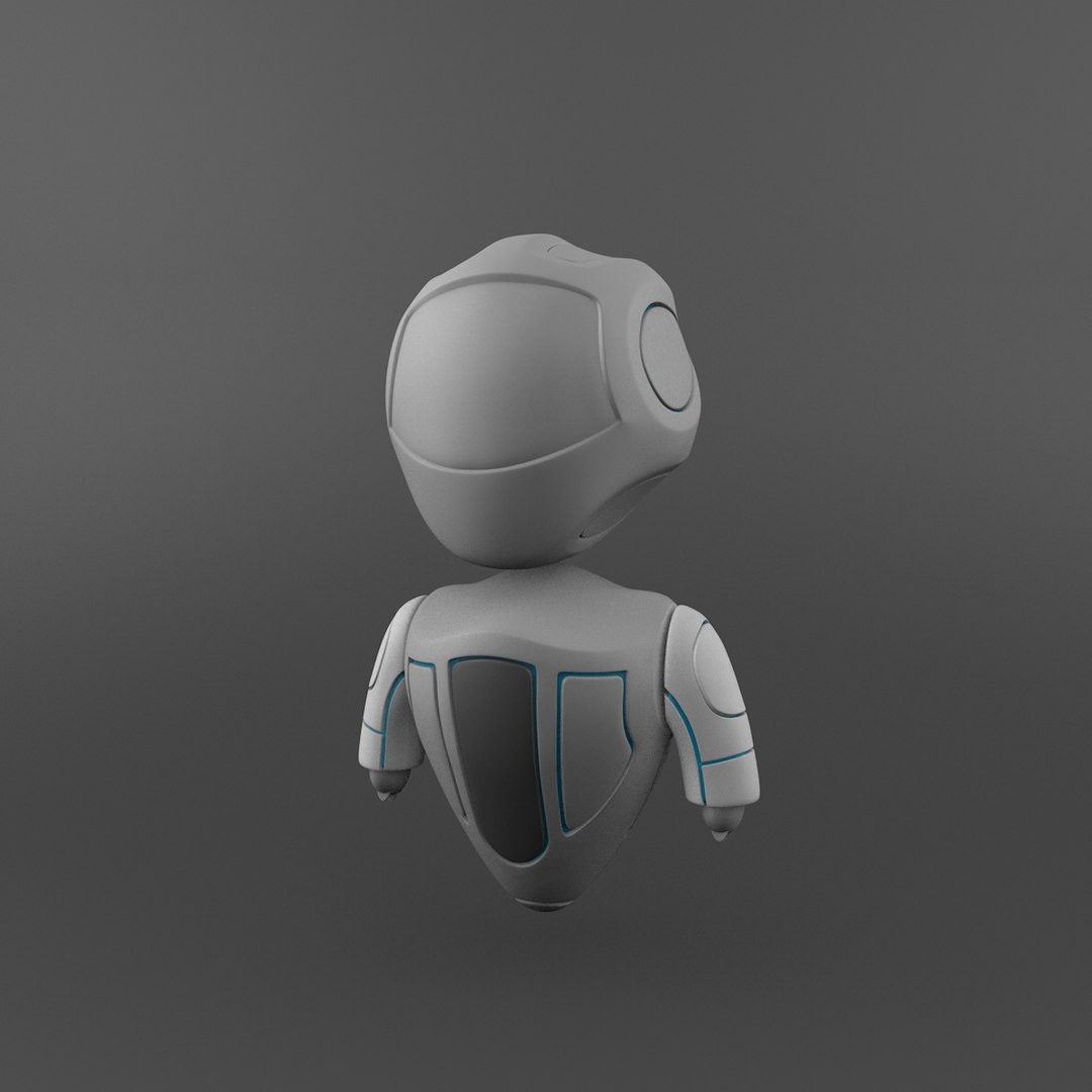 Cartoon Robot Model - TurboSquid 1360732