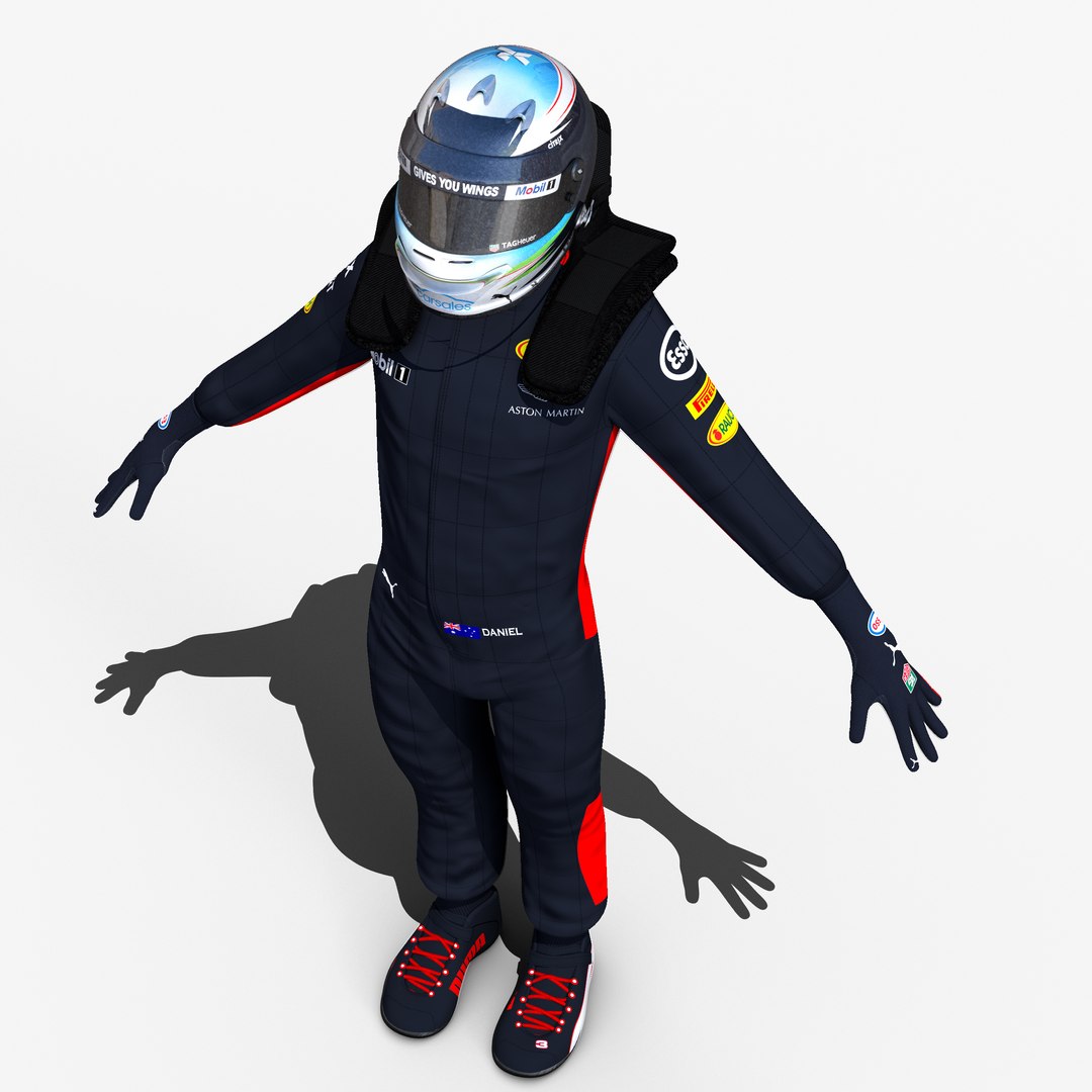 3D Model Daniel Ricciardo 2017 - TurboSquid 1164560