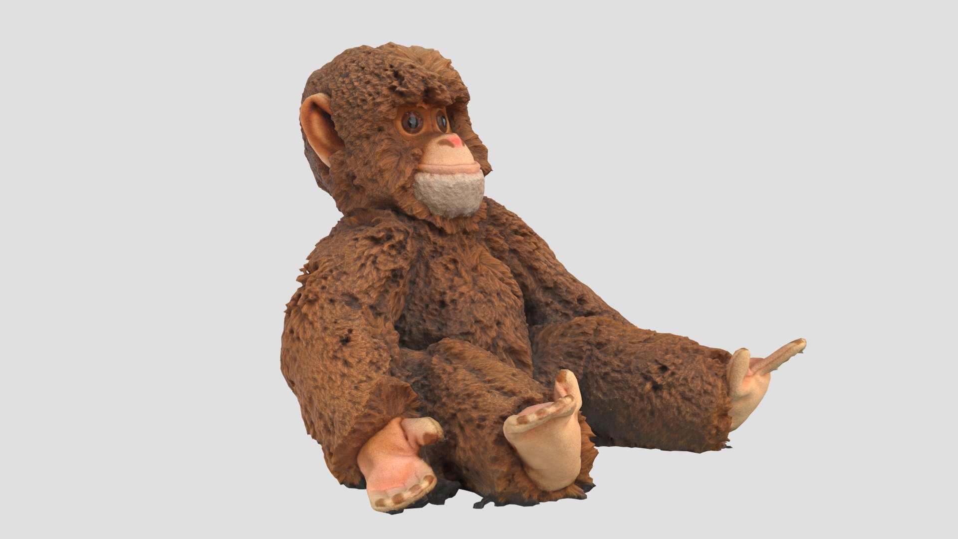 3D Monkey Stuffed Toy Model - TurboSquid 1598782