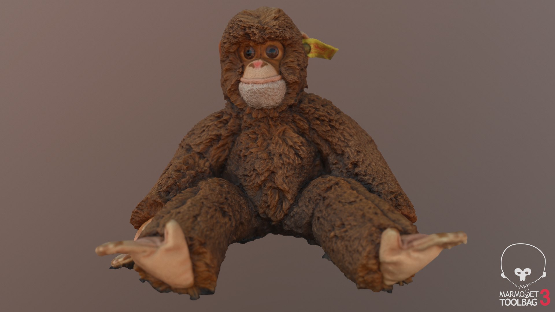 3D Monkey Stuffed Toy Model - TurboSquid 1598782