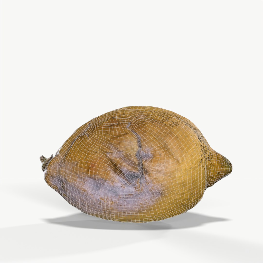 3D High Quality Scan Spoiled Lemon - 1 - TurboSquid 2189923