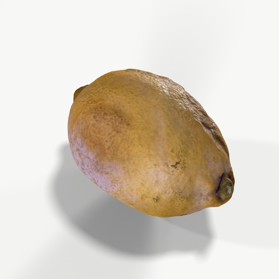 3D High Quality Scan Spoiled Lemon - 1 - TurboSquid 2189923