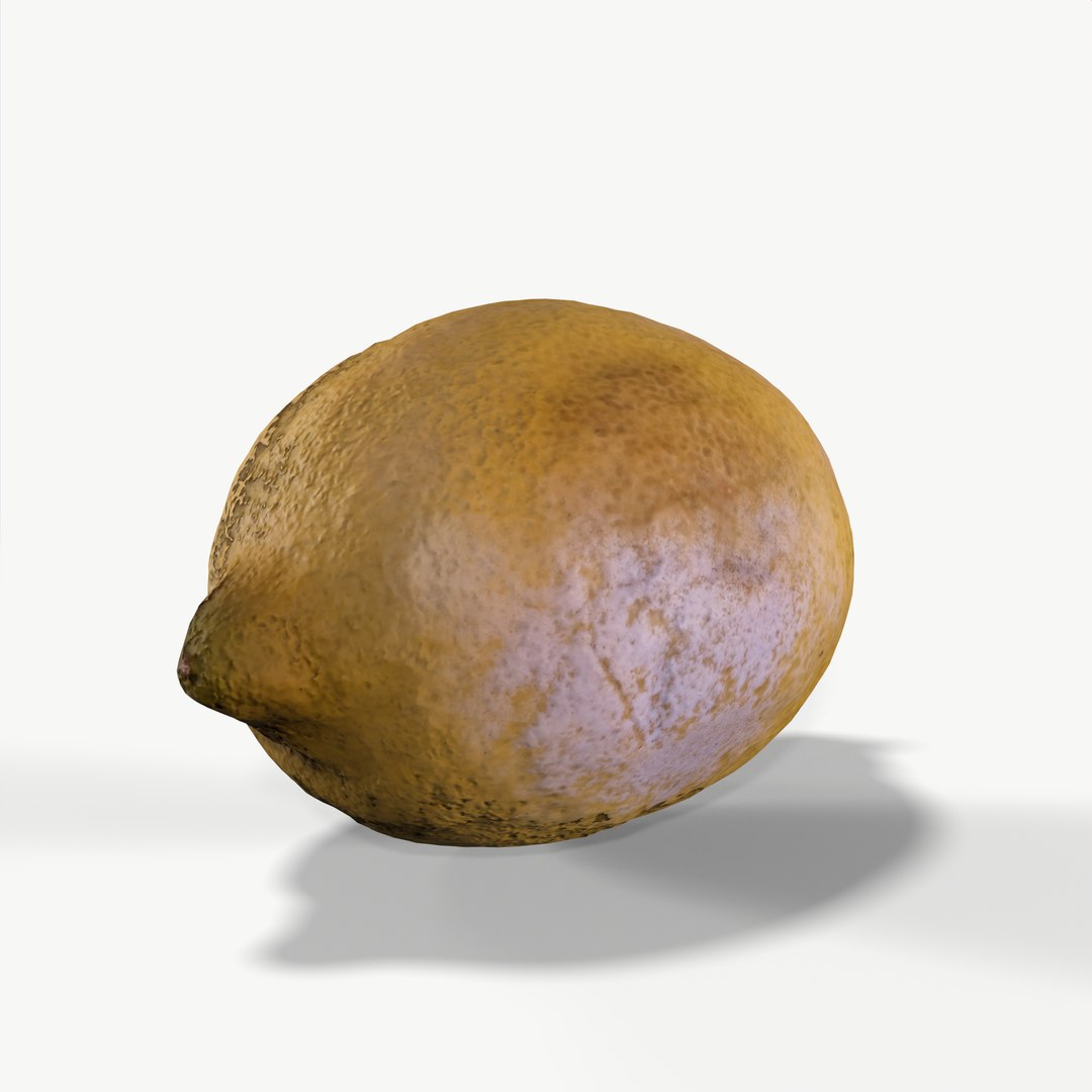3D High Quality Scan Spoiled Lemon - 1 - TurboSquid 2189923