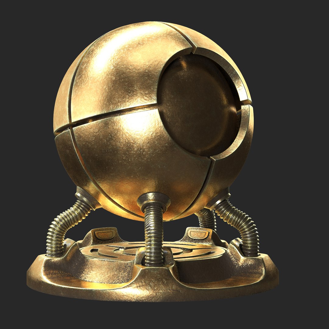 3D Brass Procedural Material Vray Model - TurboSquid 2171931