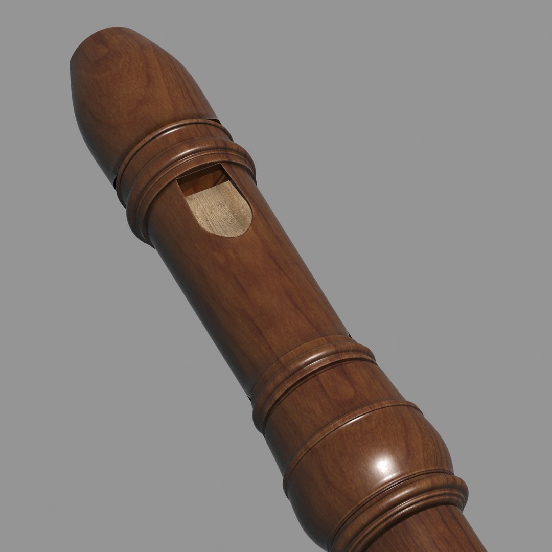 Recorder Musical 3d Model