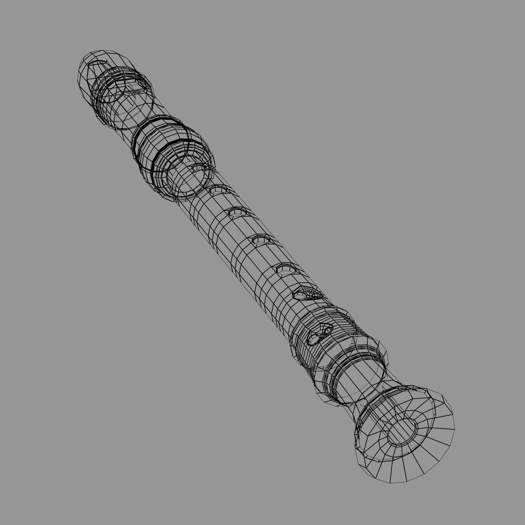 Recorder Musical 3d Model