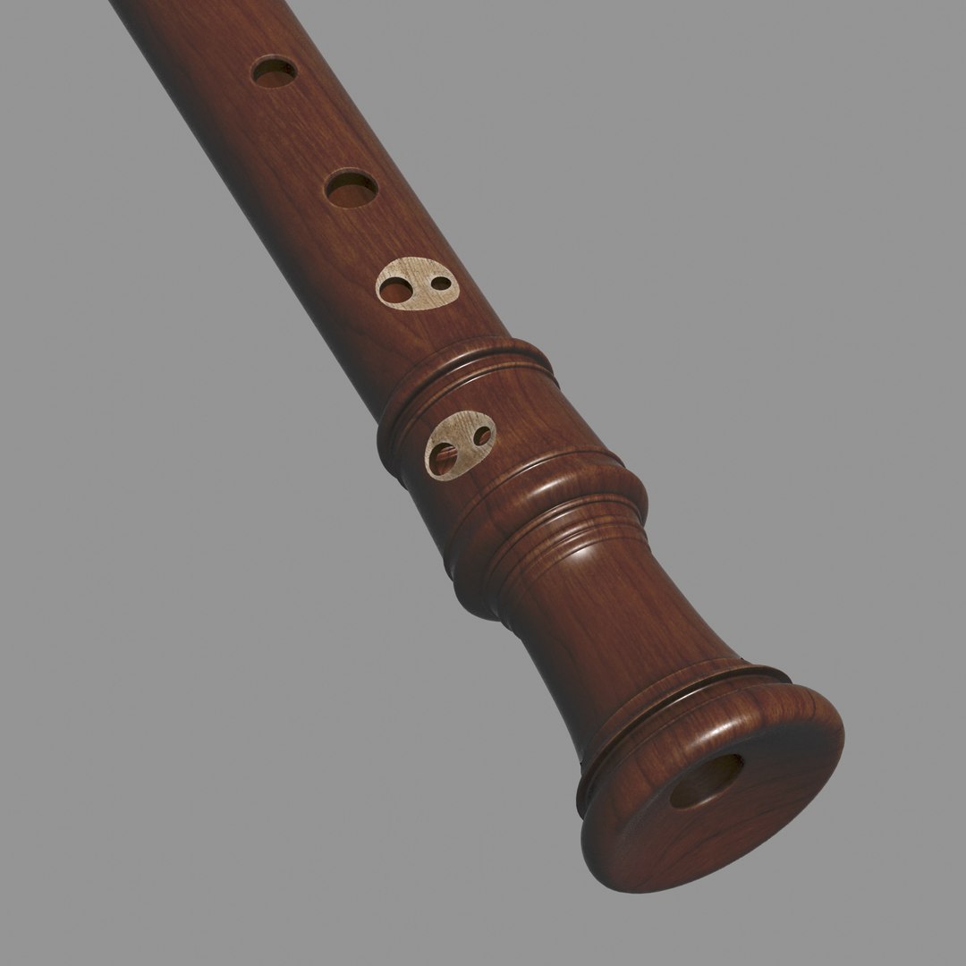 Recorder Musical 3d Model