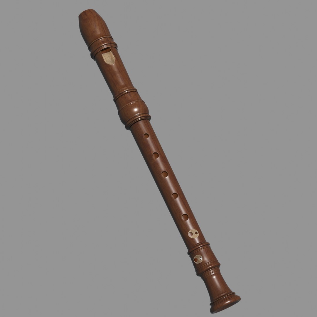 Recorder Musical 3d Model