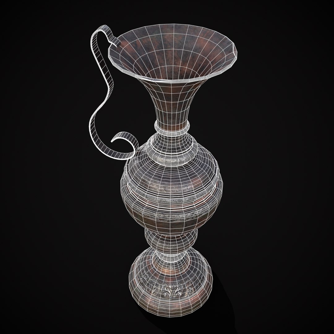 Medieval Elegant Pewter Pitcher 3D - TurboSquid 2079441