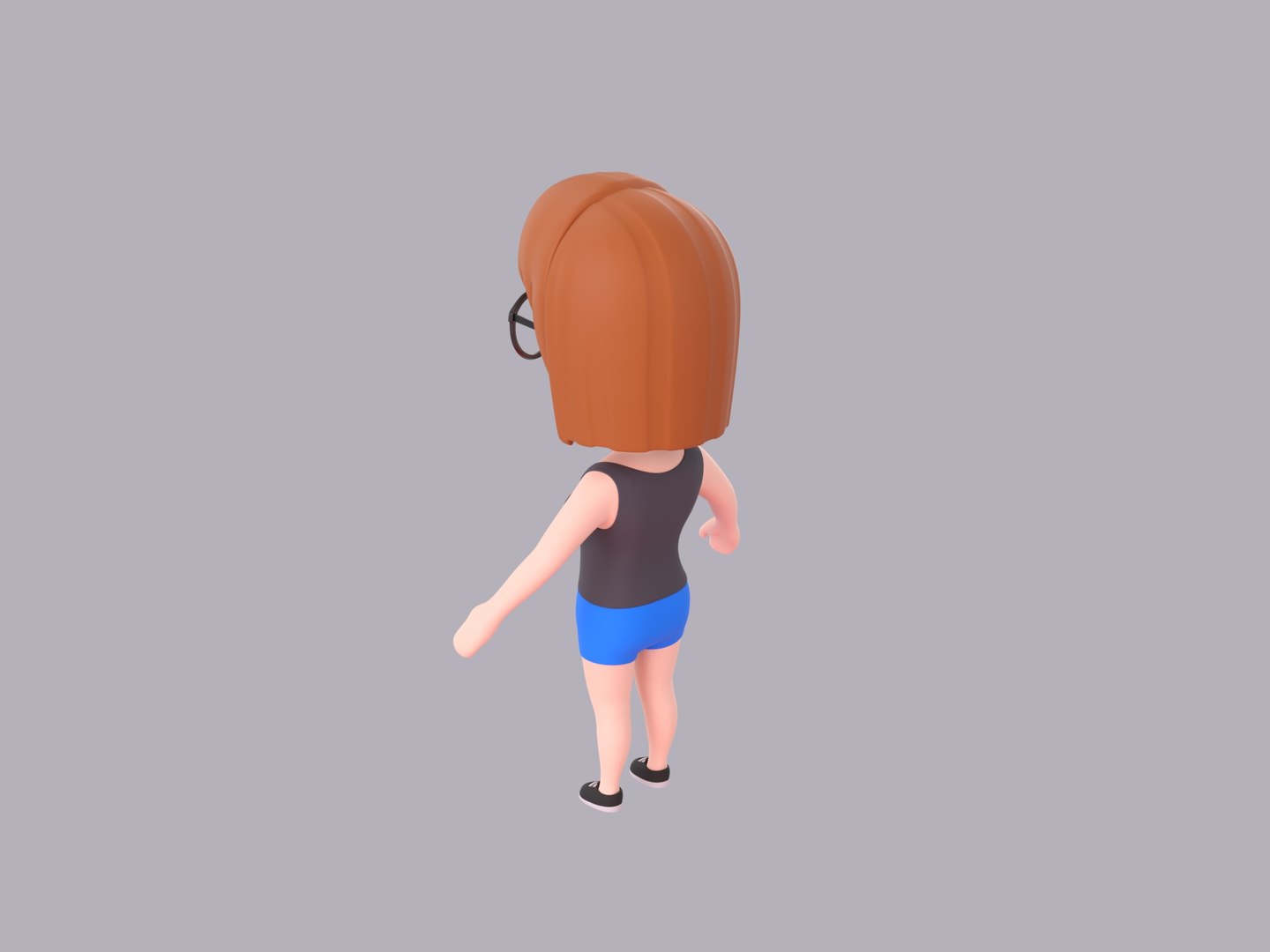 3D Cartoon Female Character Rigged 072 - TurboSquid 2379294