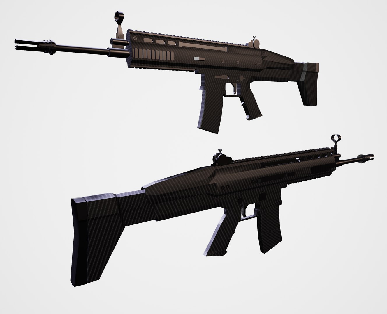 3D Model Scar Rifle - TurboSquid 1608636