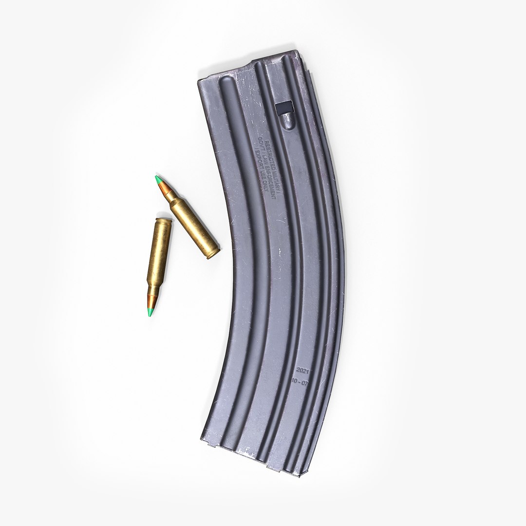 3D AR-15 Alloy Magazine 40-Round - TurboSquid 1818709