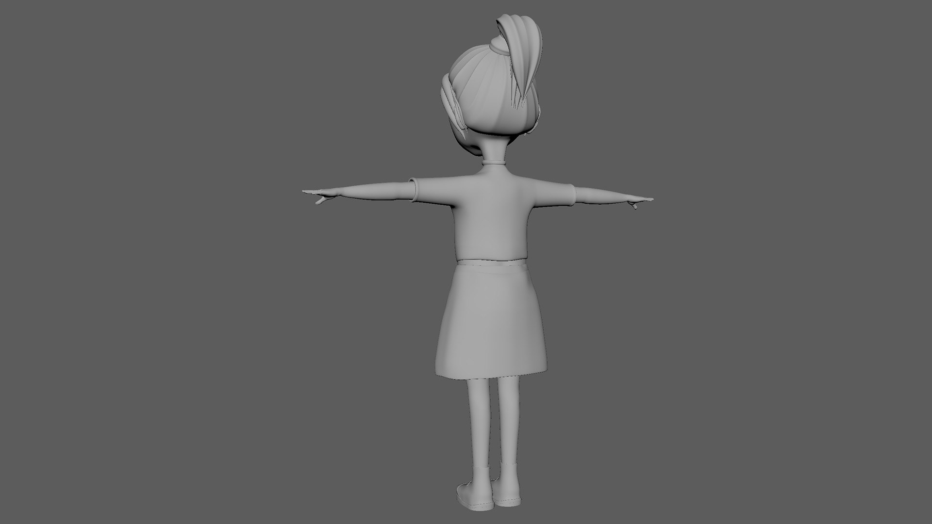 3D Cartoon Kid Character BELLA With Rig Model - TurboSquid 2274169