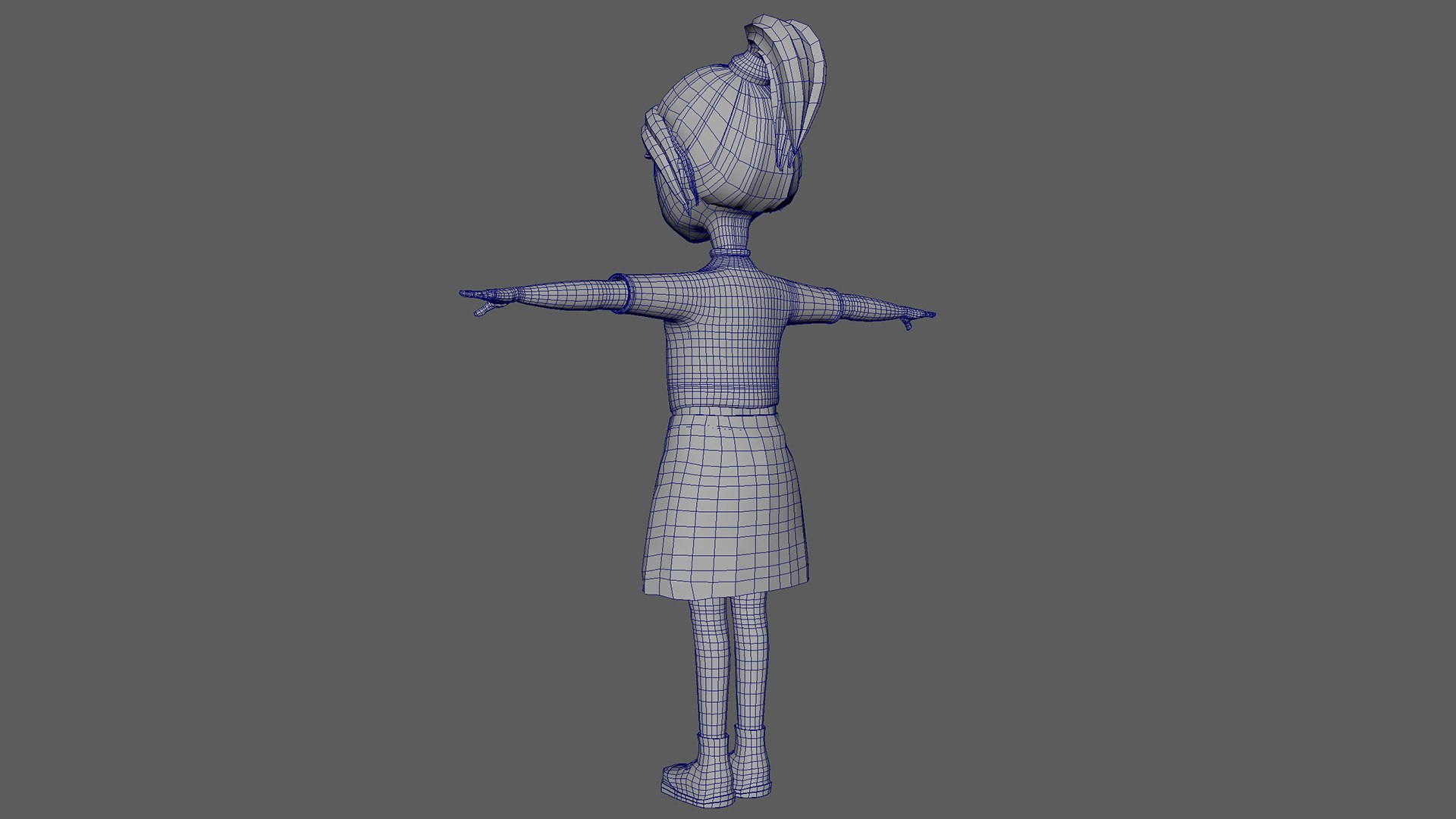 3D Cartoon Kid Character BELLA With Rig Model - TurboSquid 2274169