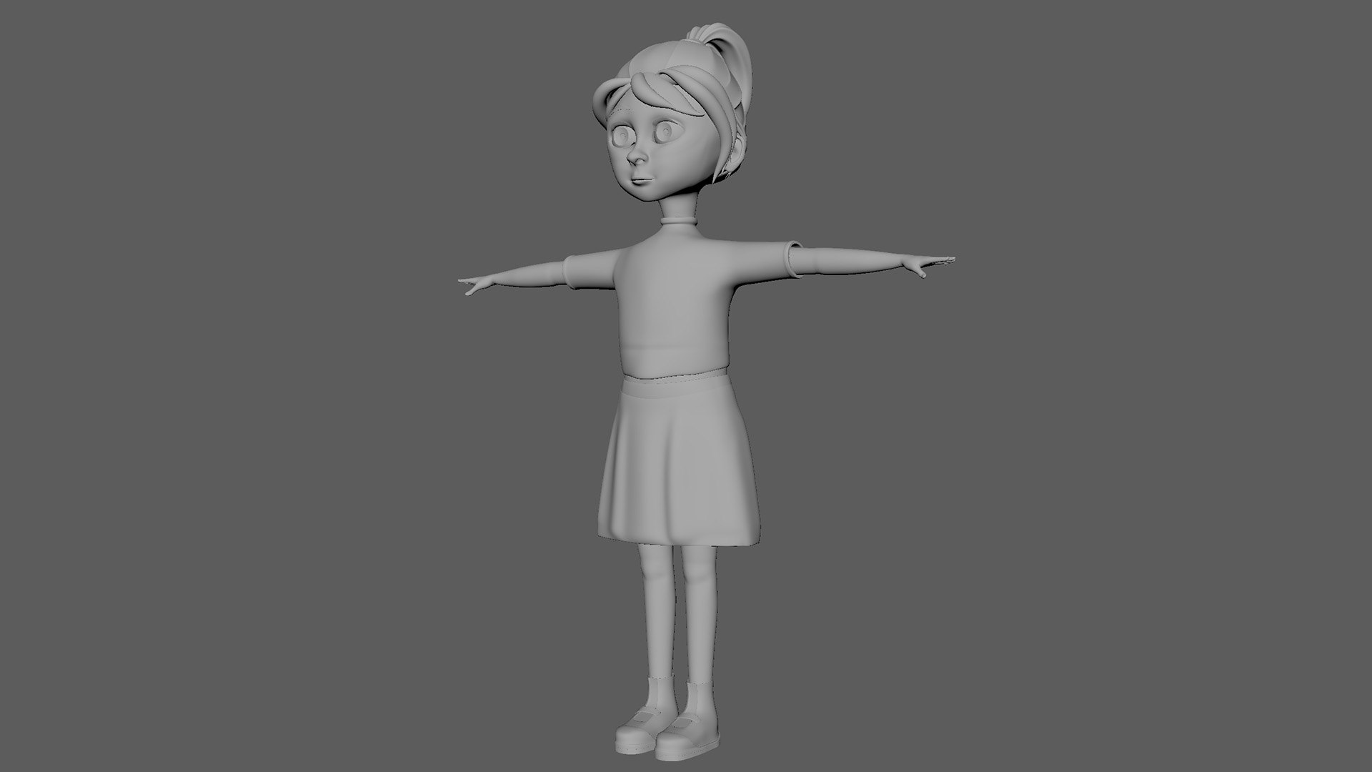 3D Cartoon Kid Character BELLA With Rig Model - TurboSquid 2274169