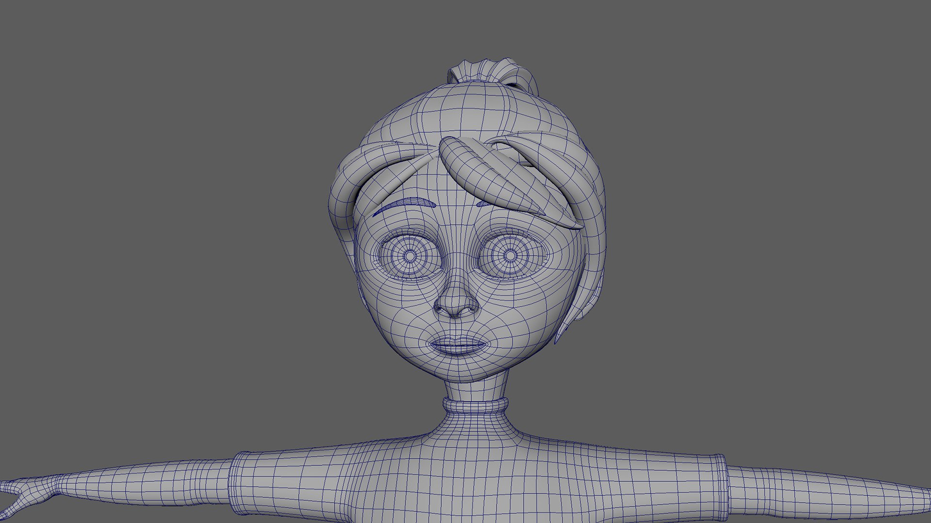 3D Cartoon Kid Character BELLA With Rig Model - TurboSquid 2274169