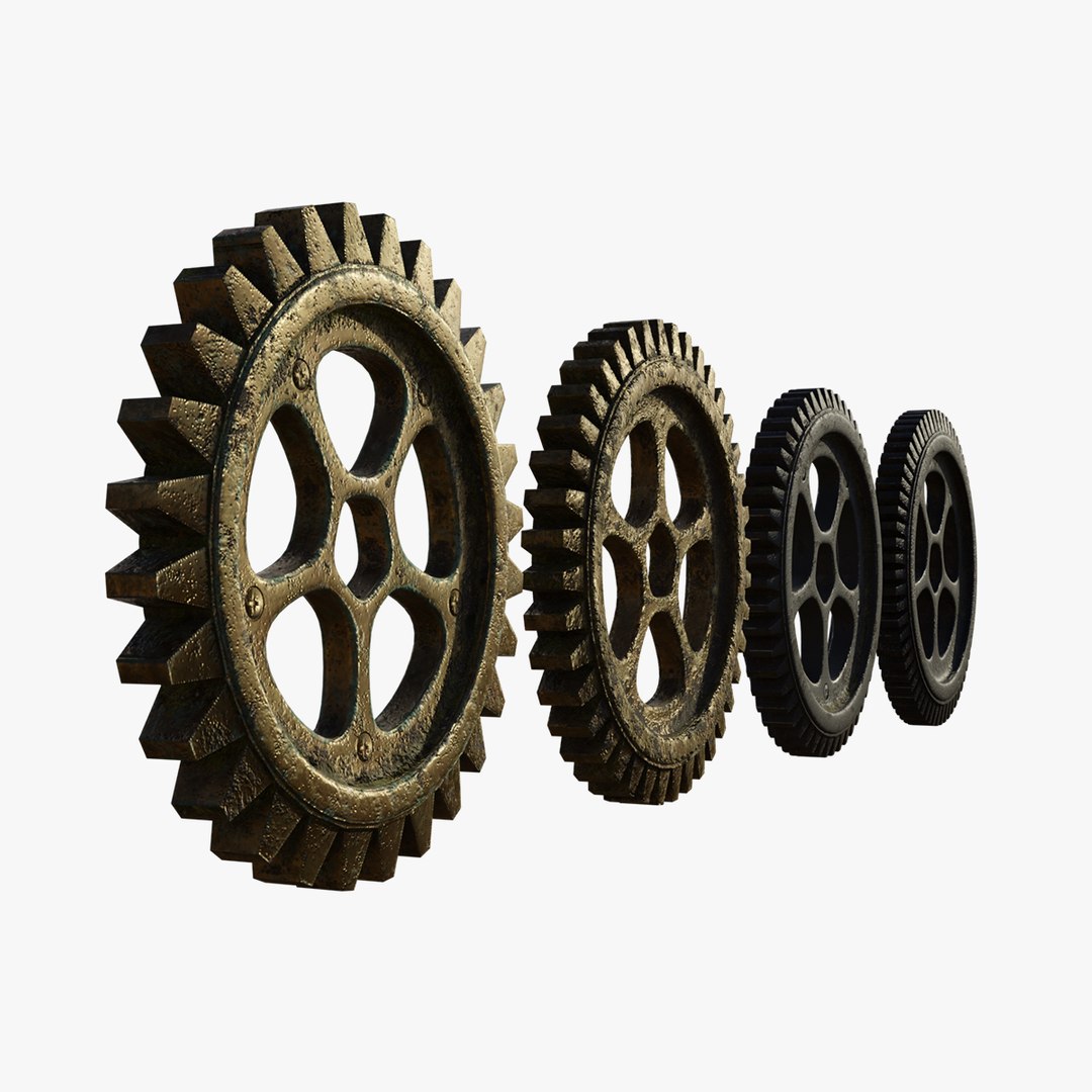 Industrial Gear Set - 02 3D - TurboSquid 1807590
