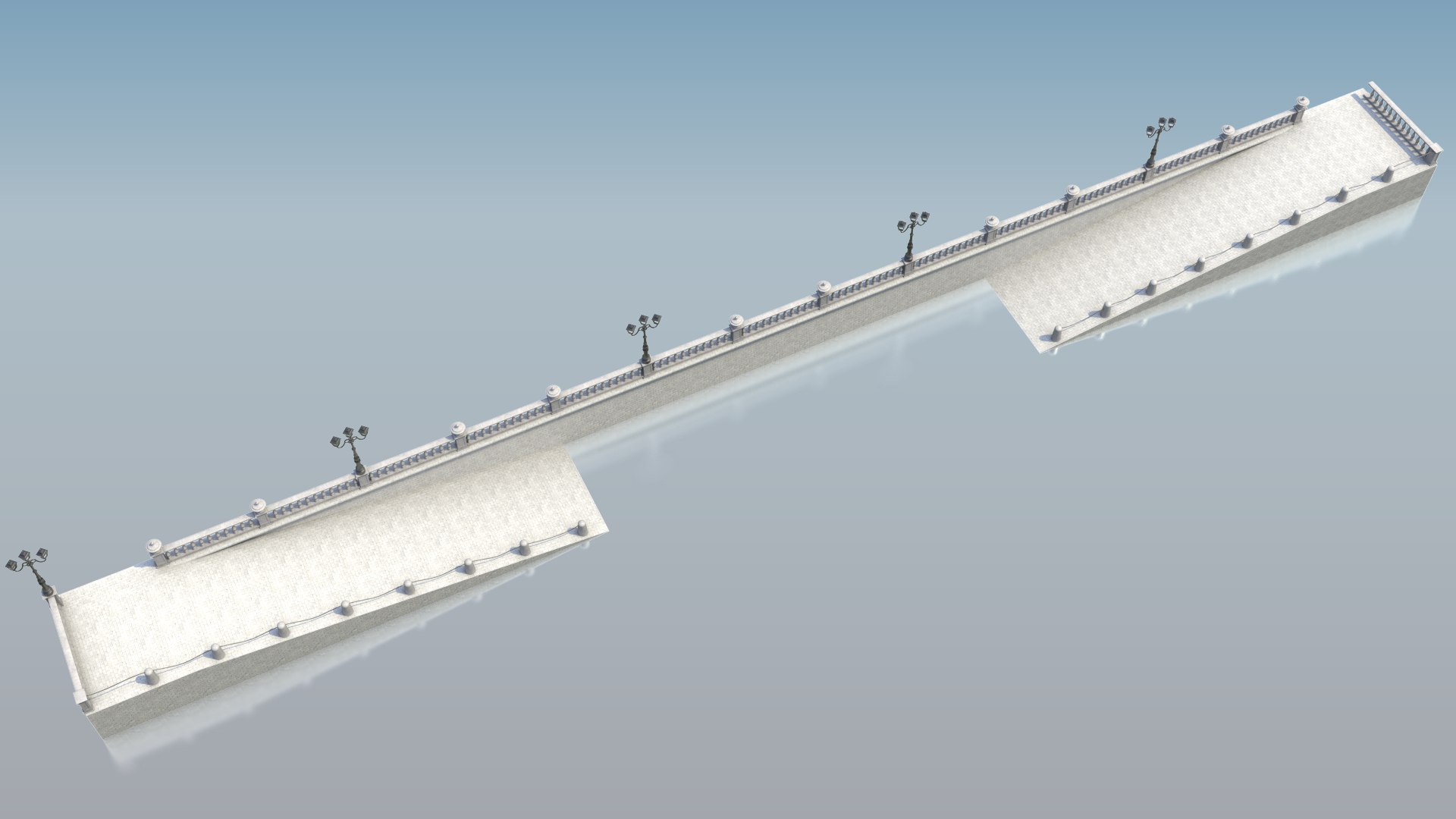 Embankment Promenade collection 3D model - TurboSquid 1965400