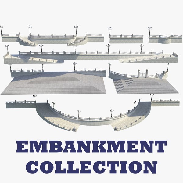 Embankment Promenade collection3Dモデル - TurboSquid 1965400
