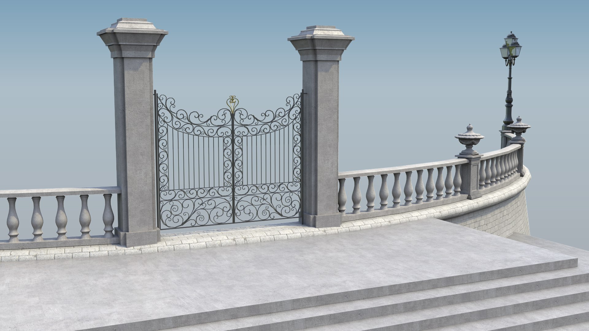 Embankment Promenade collection 3D model - TurboSquid 1965400