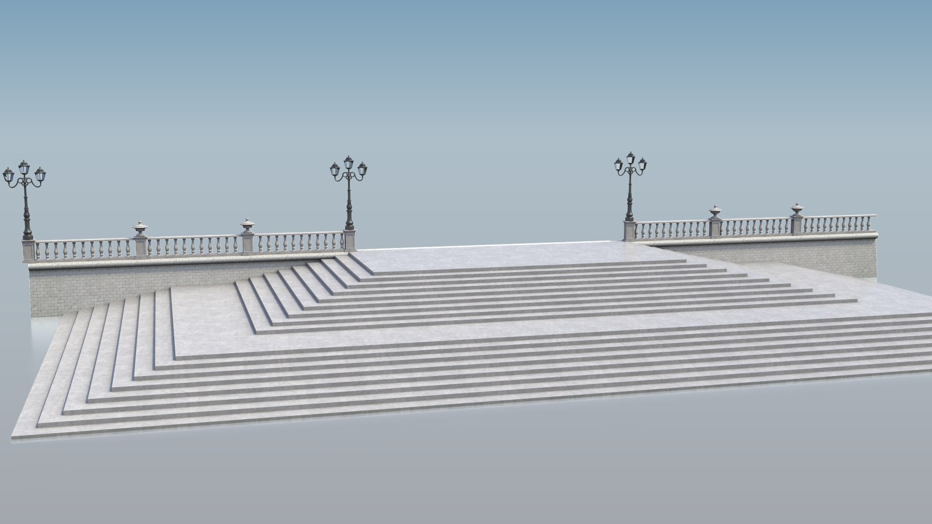 Embankment Promenade collection 3D model - TurboSquid 1965400