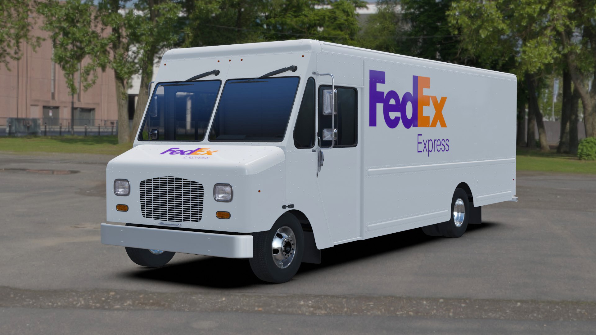 Fedex Express Delivery Step Van 3D Model - TurboSquid 1410349