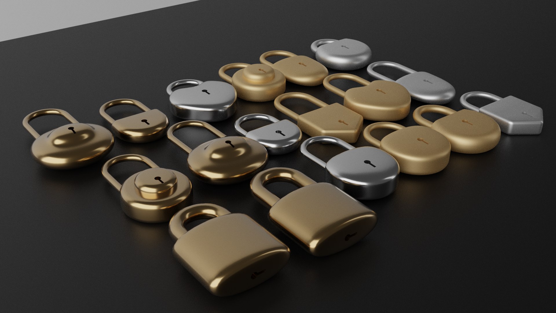 Free 3D Padlock Collection model - TurboSquid 1742975