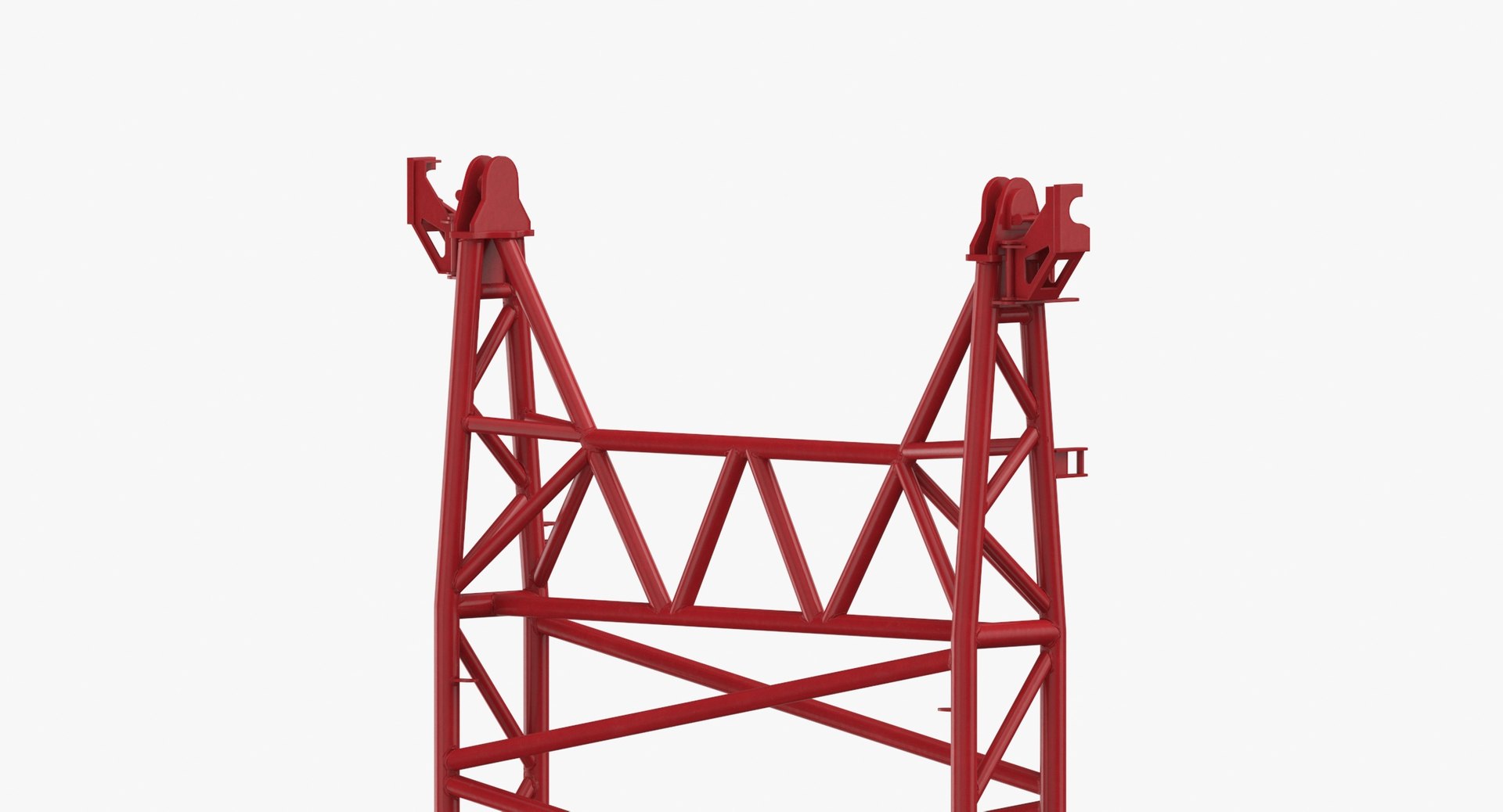 Crane Guiding Frame Floating Ballast Red 3D - TurboSquid 2104714