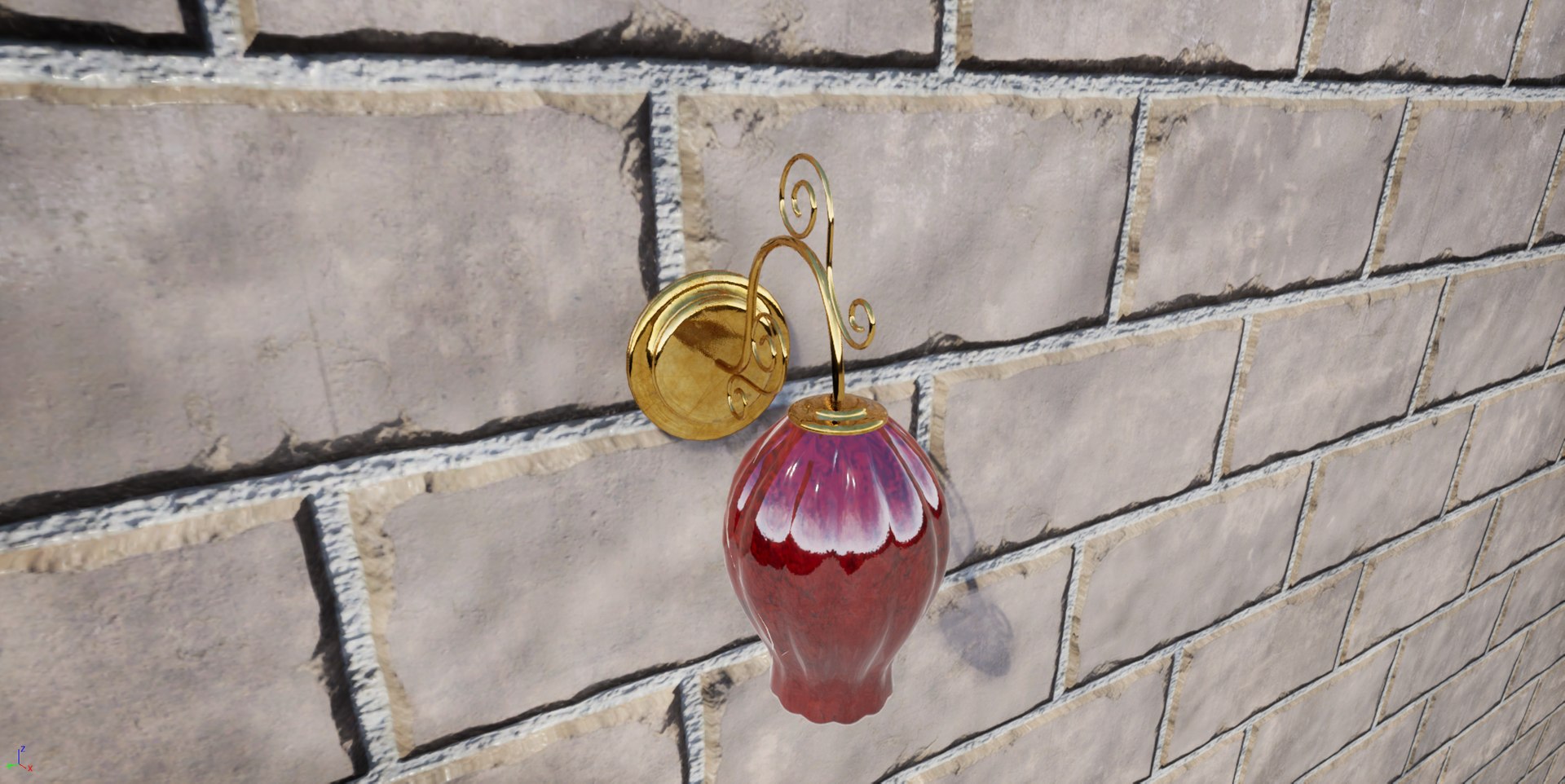 3D Bud Wall Light - TurboSquid 2002426