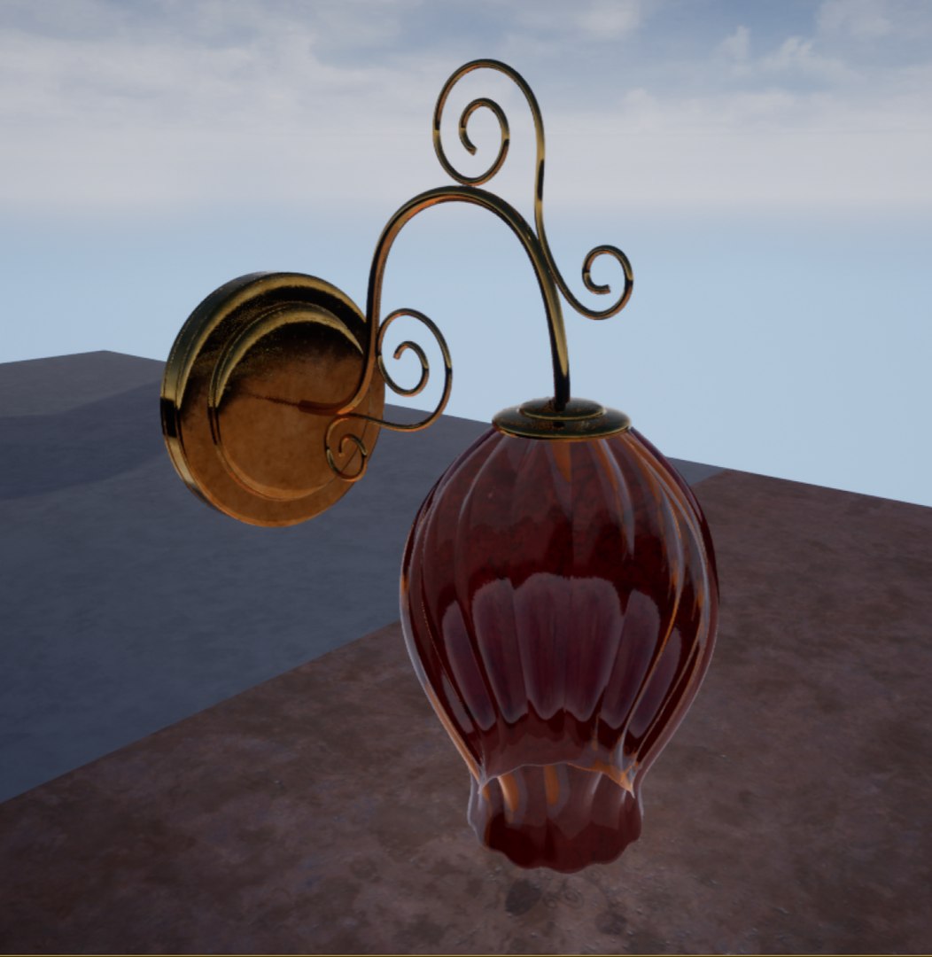 3D Bud Wall Light - TurboSquid 2002426