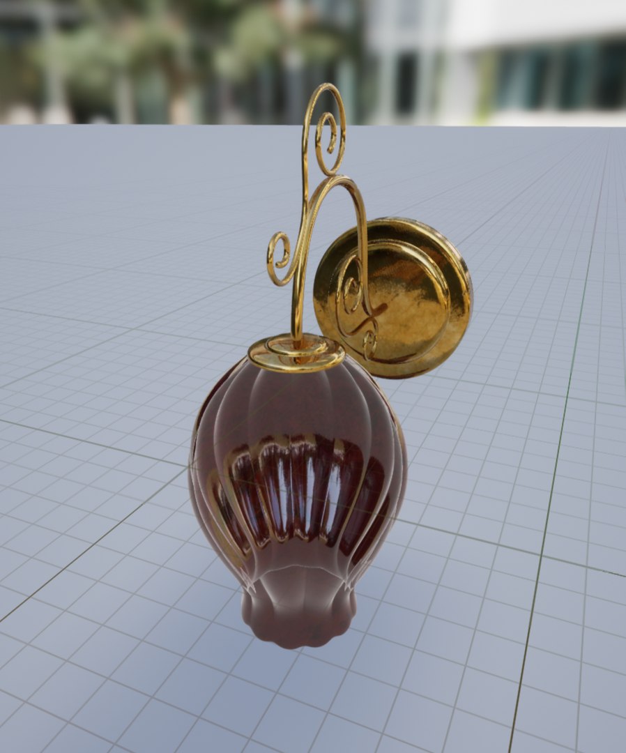 3D Bud Wall Light - TurboSquid 2002426