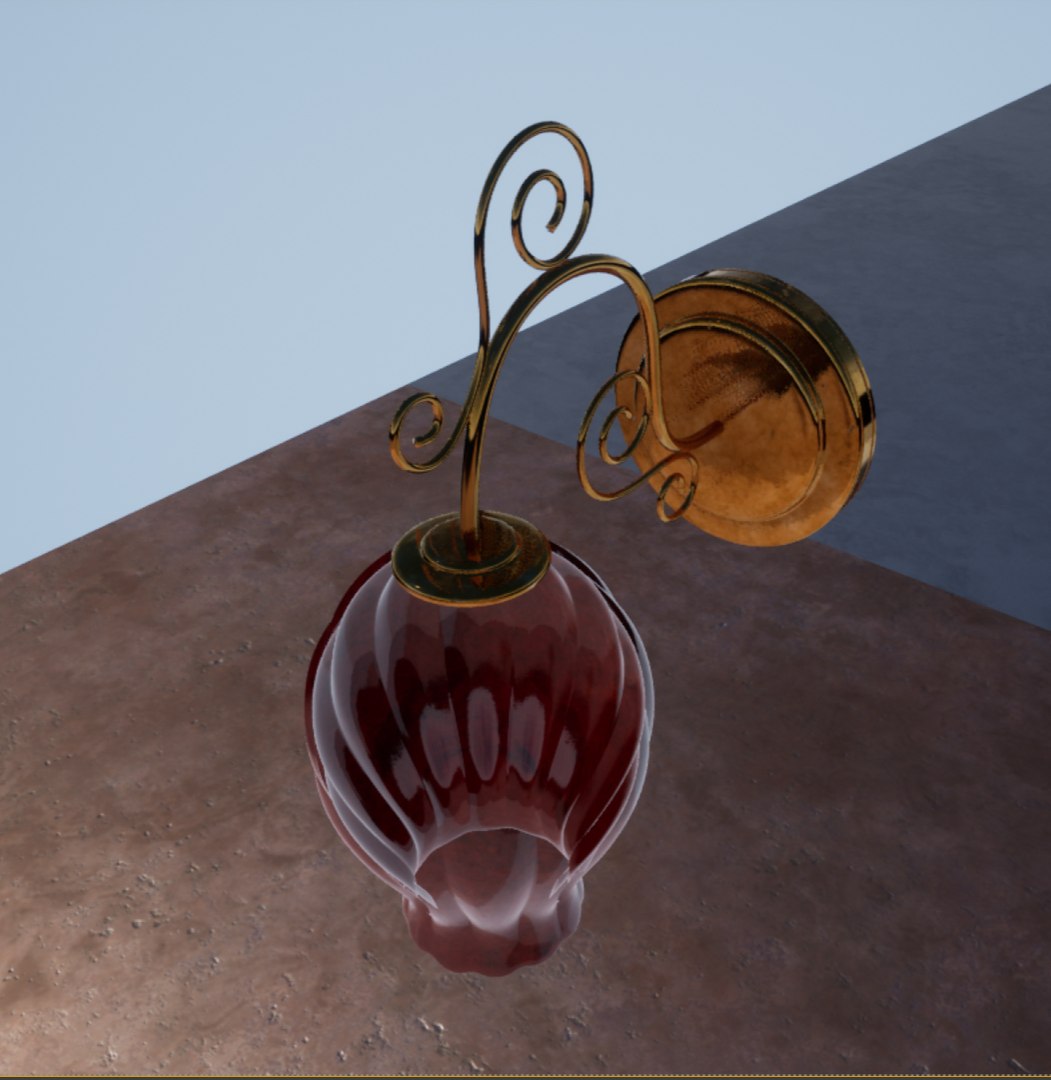 3D Bud Wall Light - TurboSquid 2002426