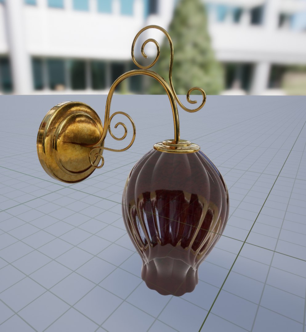 3D Bud Wall Light - TurboSquid 2002426