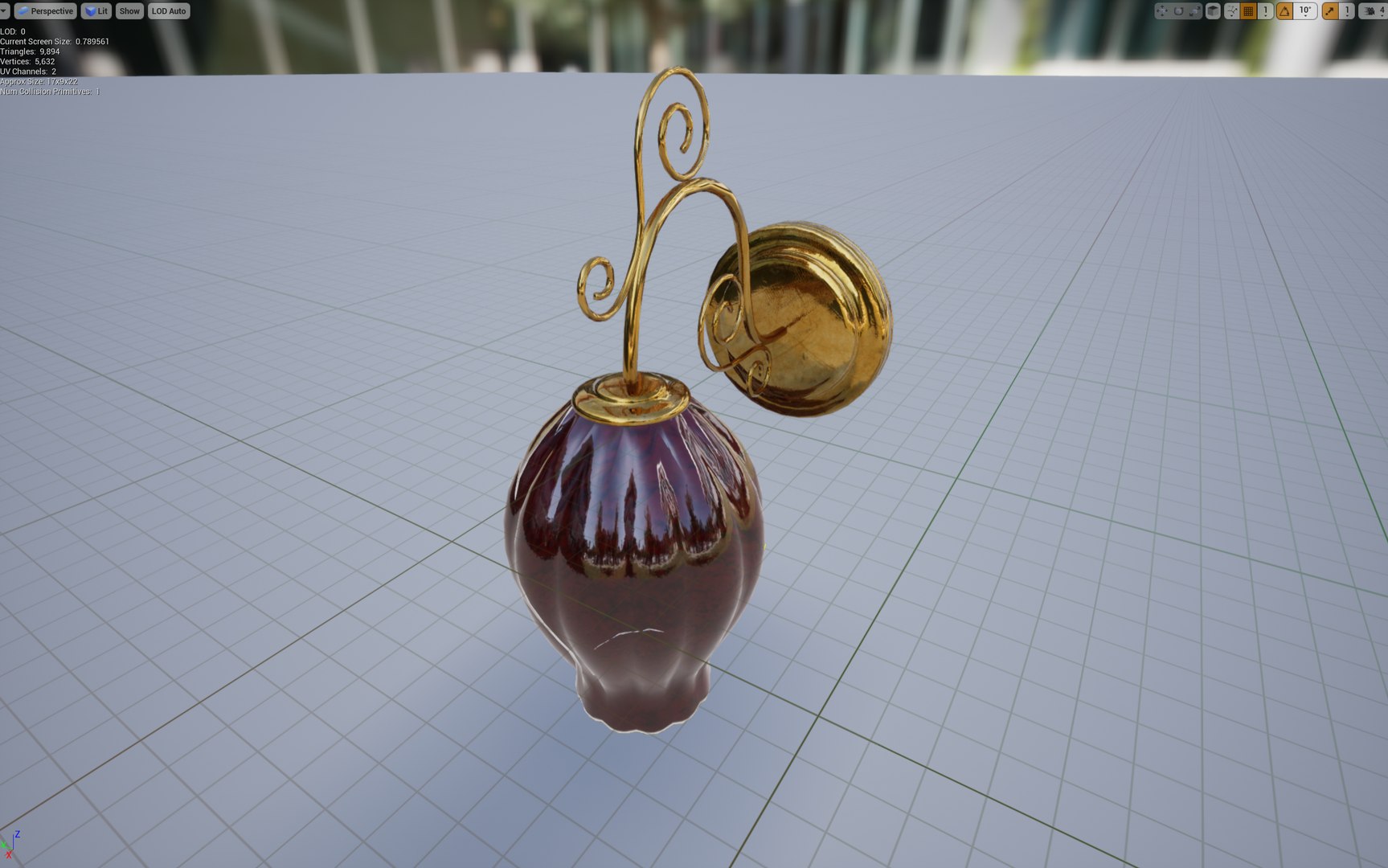 3D Bud Wall Light - TurboSquid 2002426