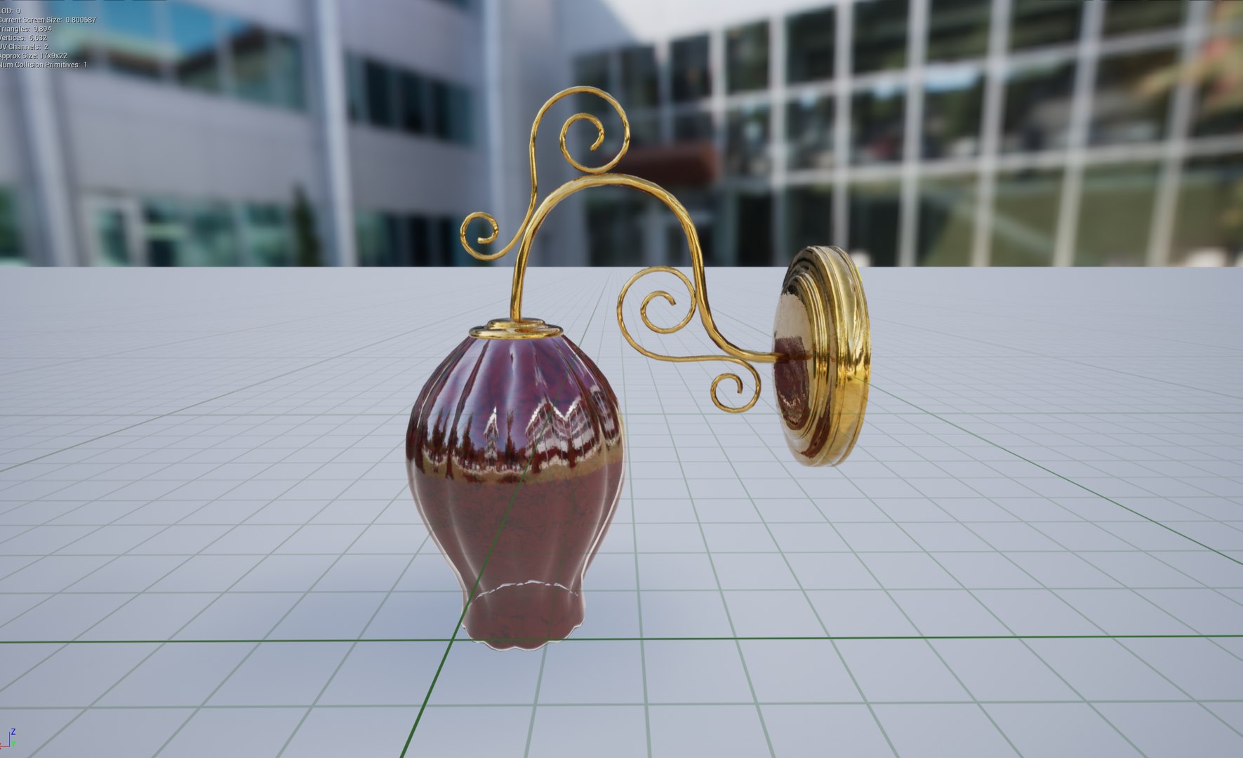 3D Bud Wall Light - TurboSquid 2002426