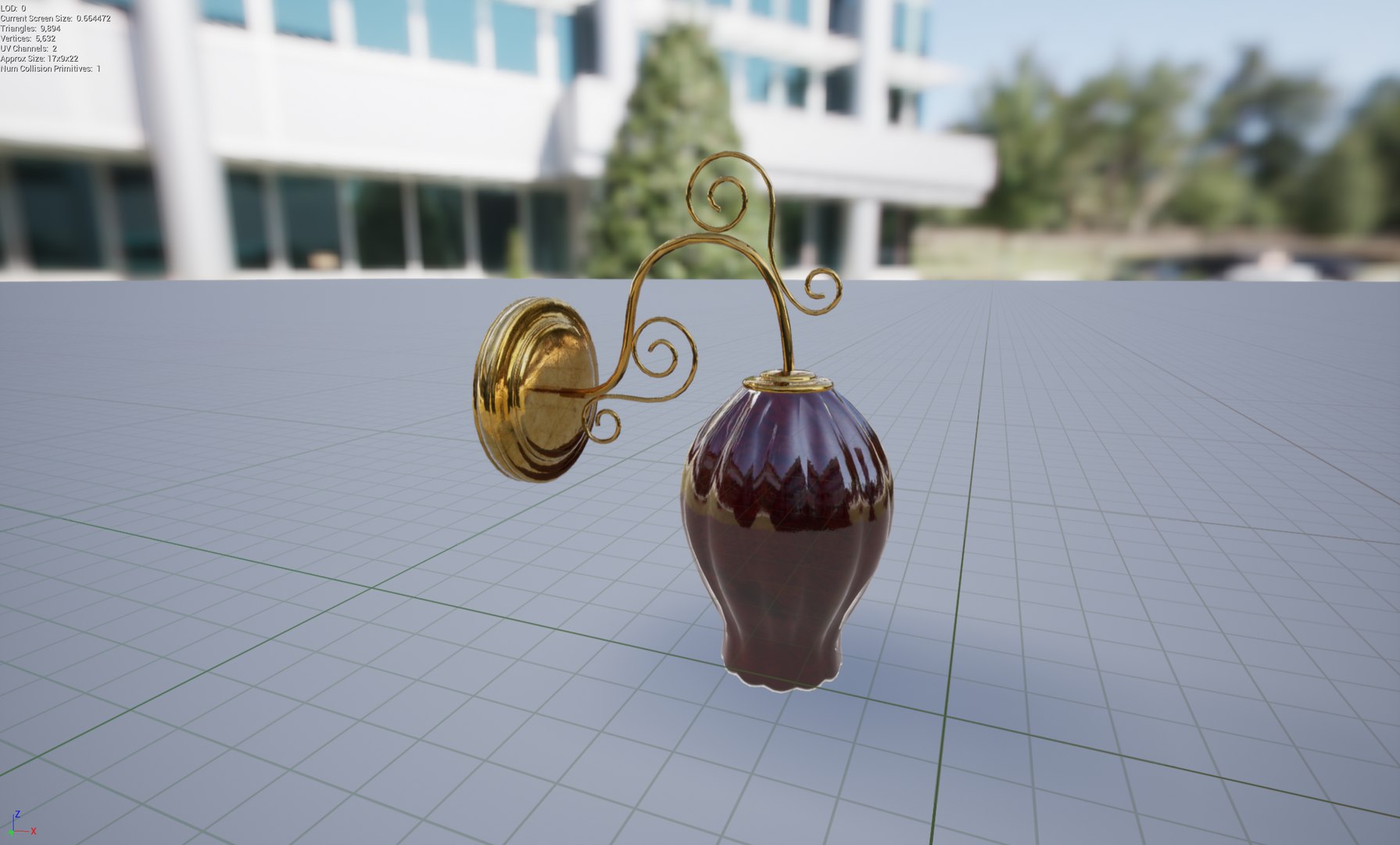 3D Bud Wall Light - TurboSquid 2002426