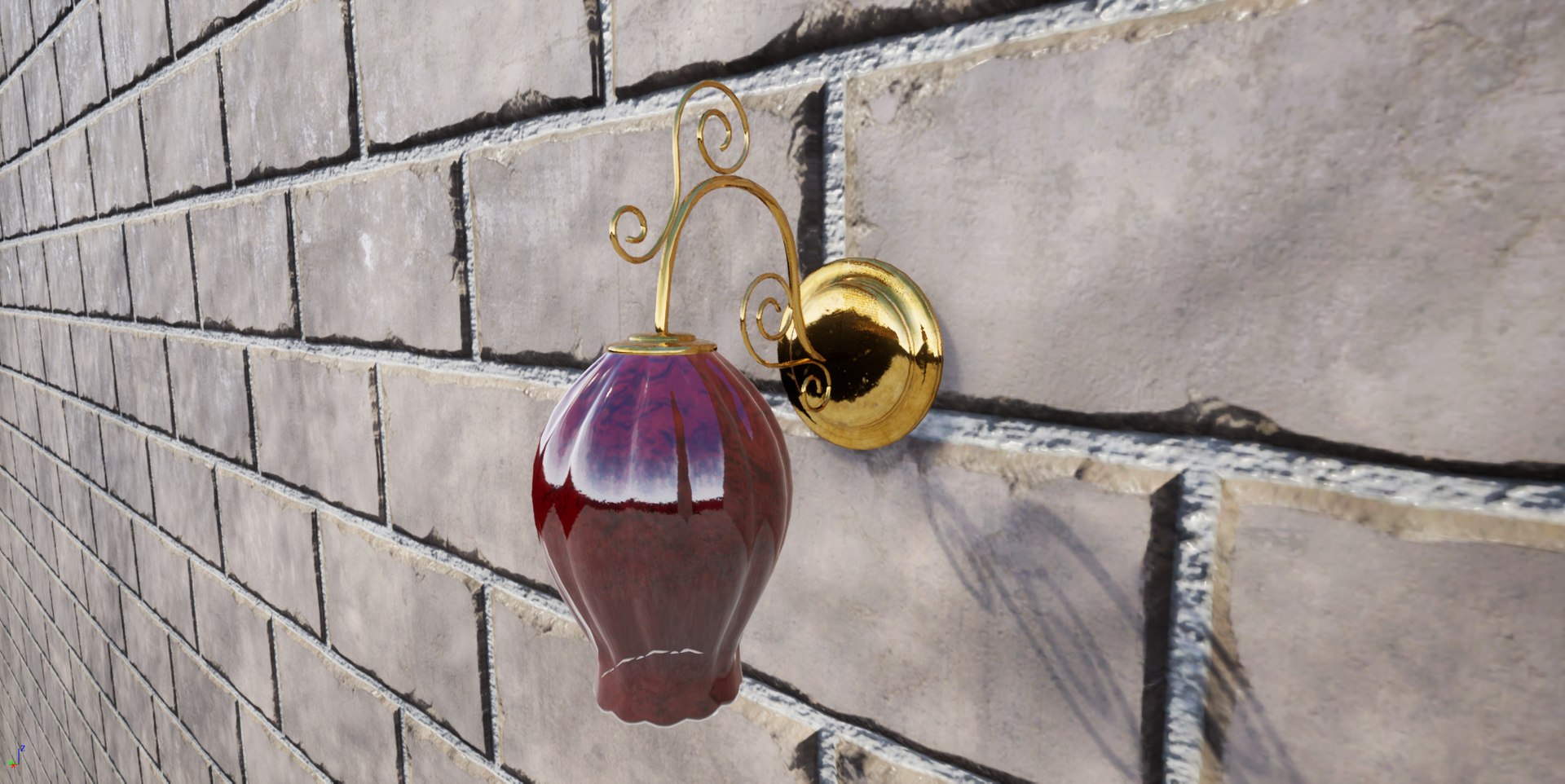 3D Bud Wall Light - TurboSquid 2002426