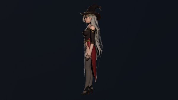 Witch Girl 3D model - TurboSquid 1745835