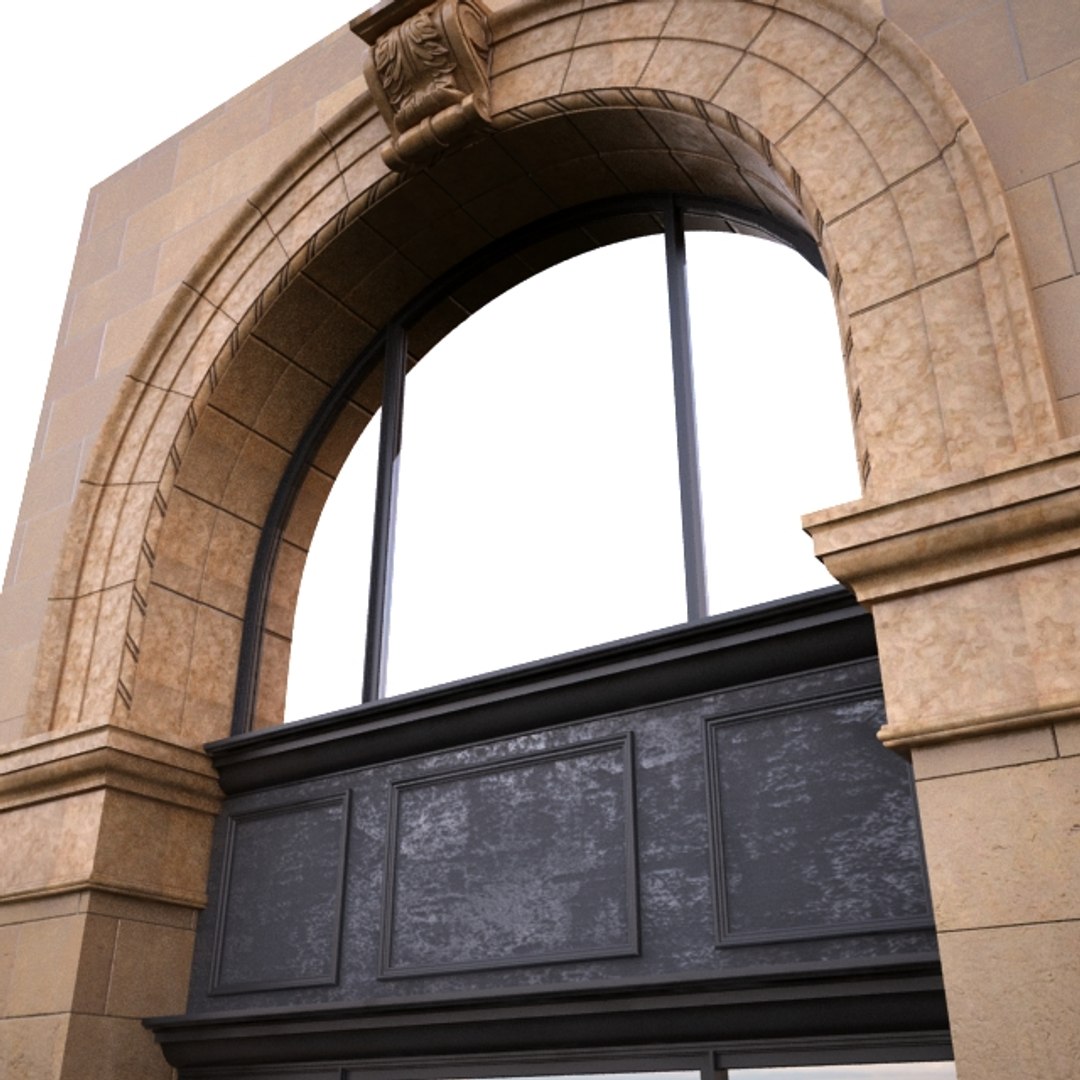 3d Model Architecture Classic Window